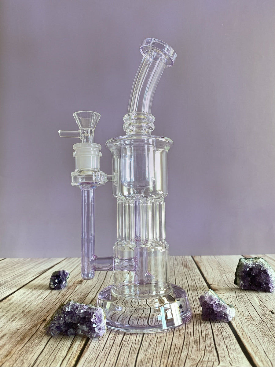 Add Some Elegance to Your Smoking Sessions with Our Recycler with Purp ...