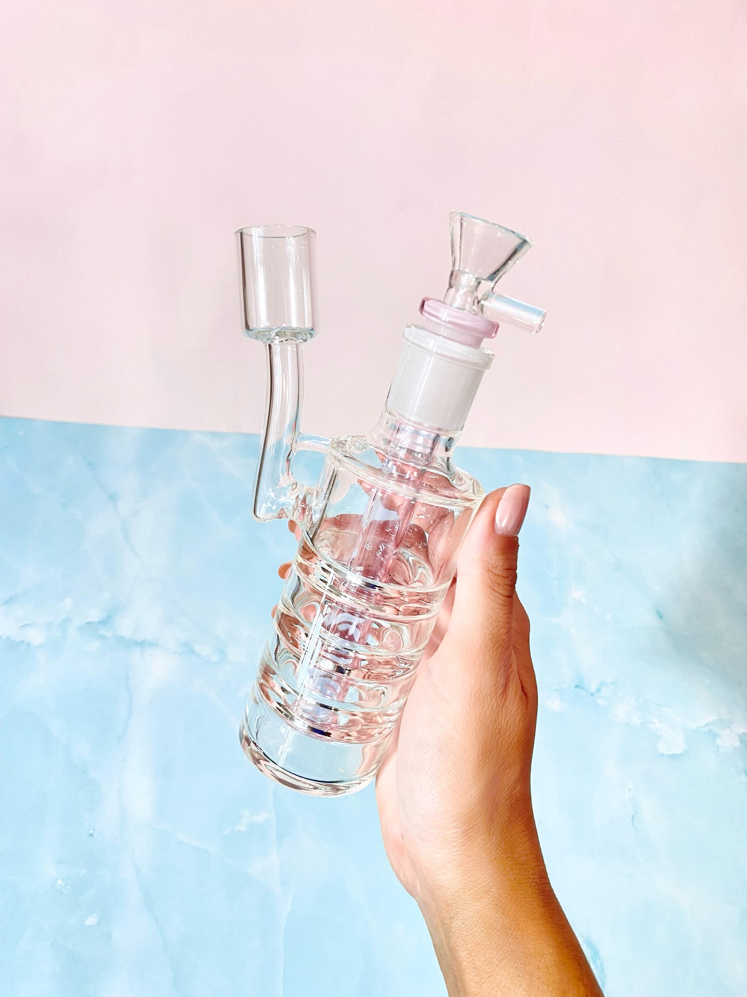 Better Than Basic Bong or Rig | Colored Downstem – Krismaris