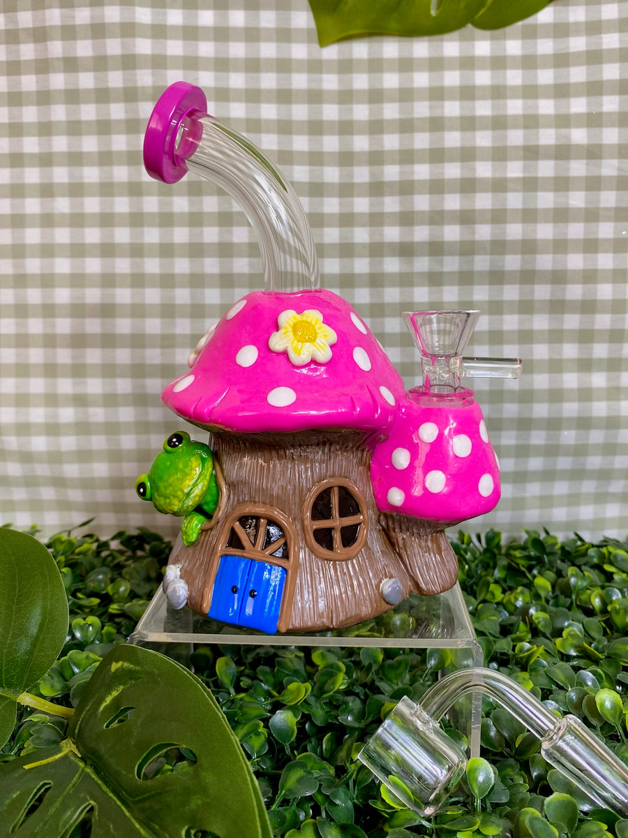 Mushroom Home Bong with Frog – Krismaris